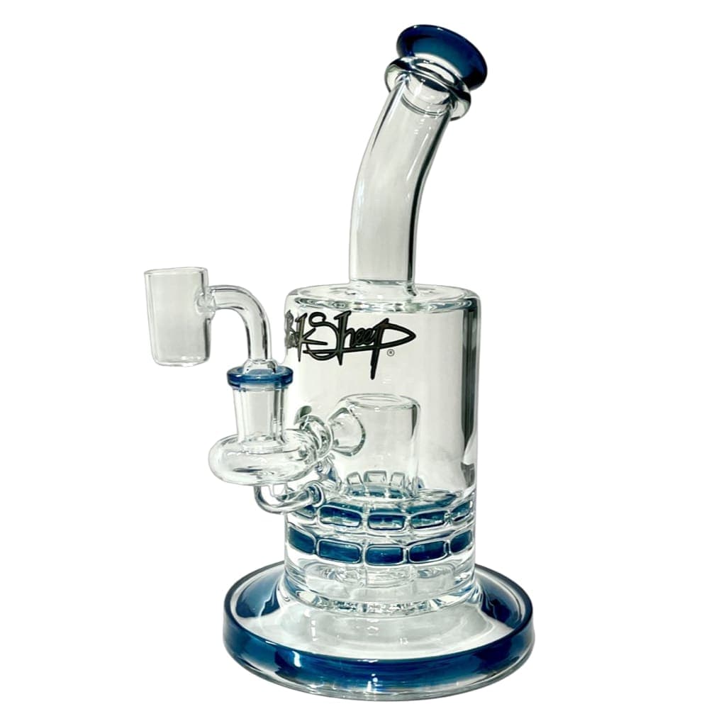 Colored Wide Body Ratchet Rig | Smoke Glass Vape