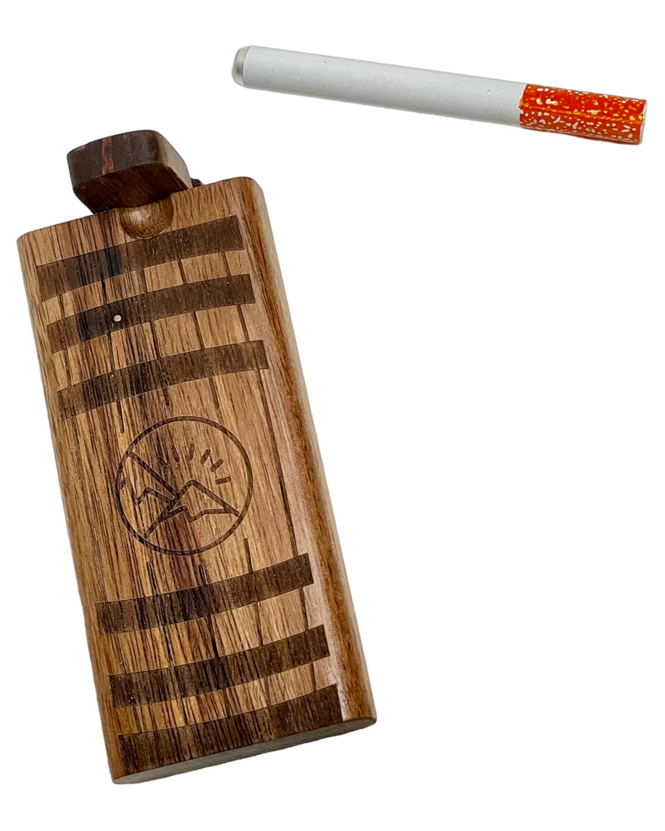 Oro Barrel Wood Dugout – Smoke Glass Vape