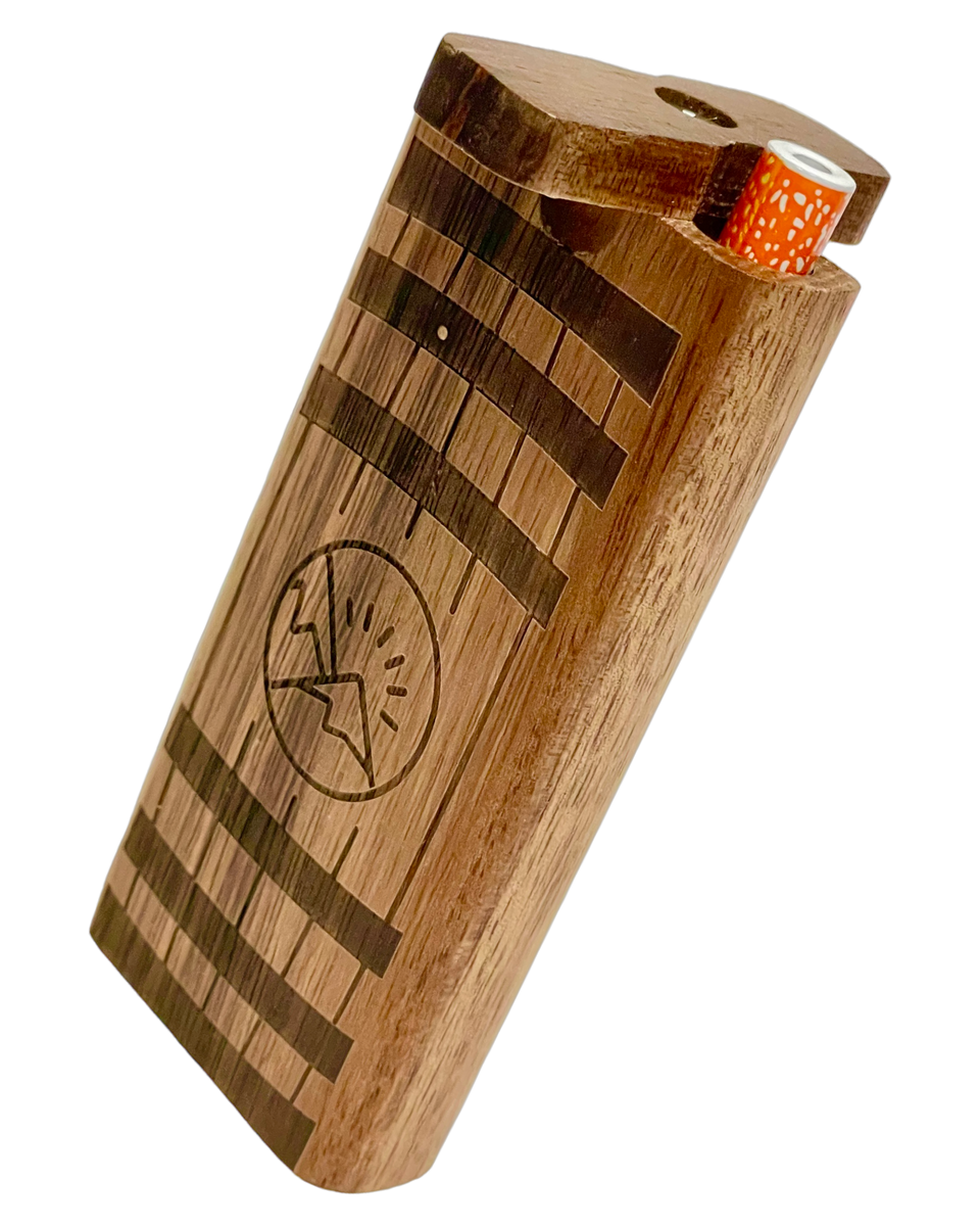 Oro Barrel Wood Dugout – Smoke Glass Vape