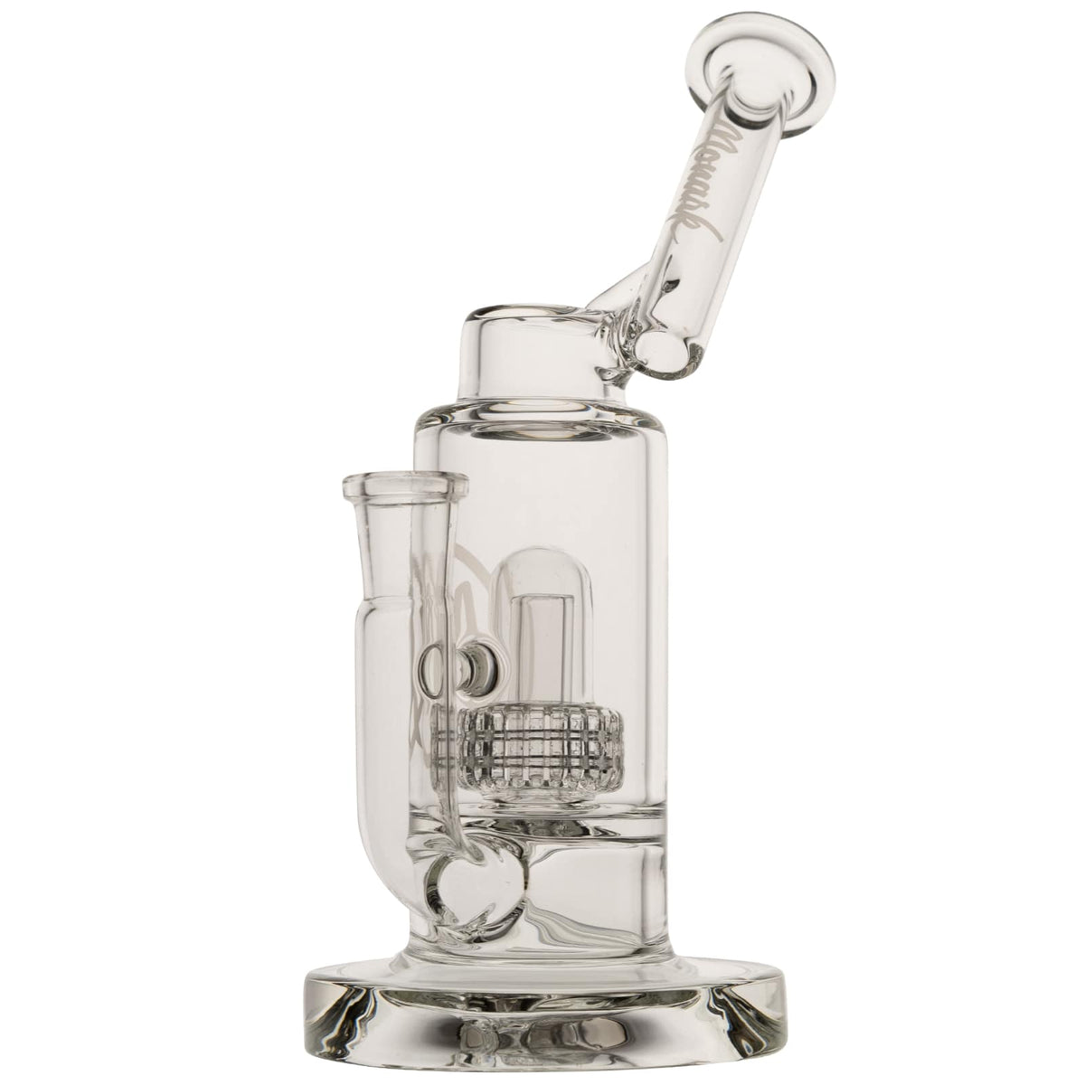 Stemless Side Arm Matrix Rig – Smoke Glass Vape