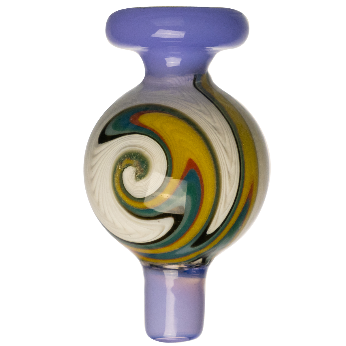 Colored Spiral Carb Cap – Smoke Glass Vape
