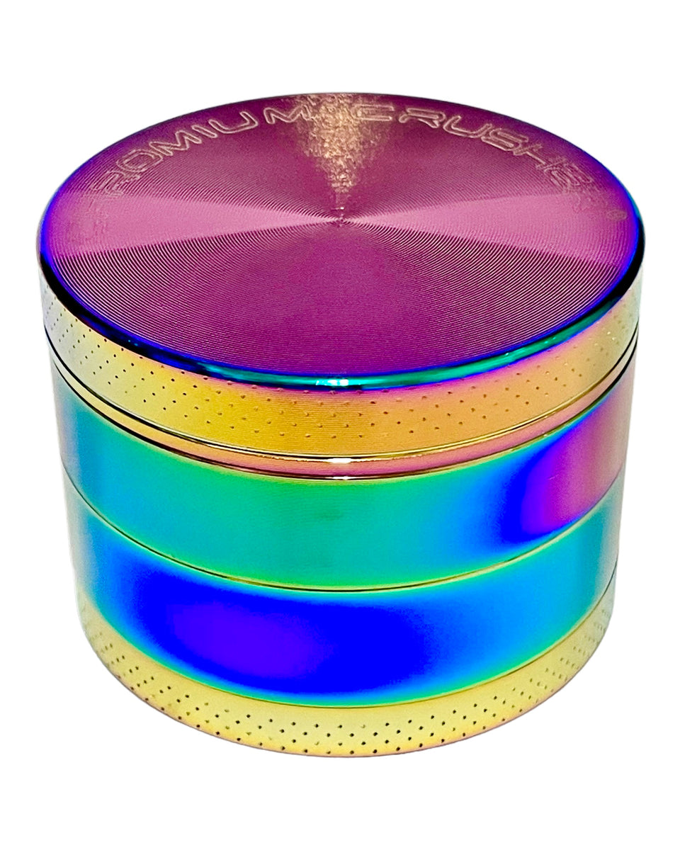 Chromium Crusher Flat Top Grinder (Multiple Sizes) – Smoke Glass Vape