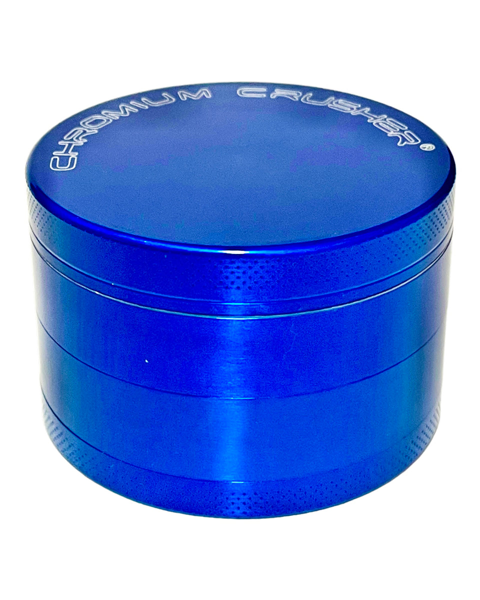 Chromium Crusher Flat Top Grinder (Multiple Sizes) – Smoke Glass Vape