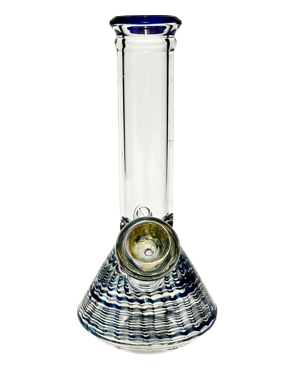 Colored Ripple Glass Beaker Bong – Smoke Glass Vape