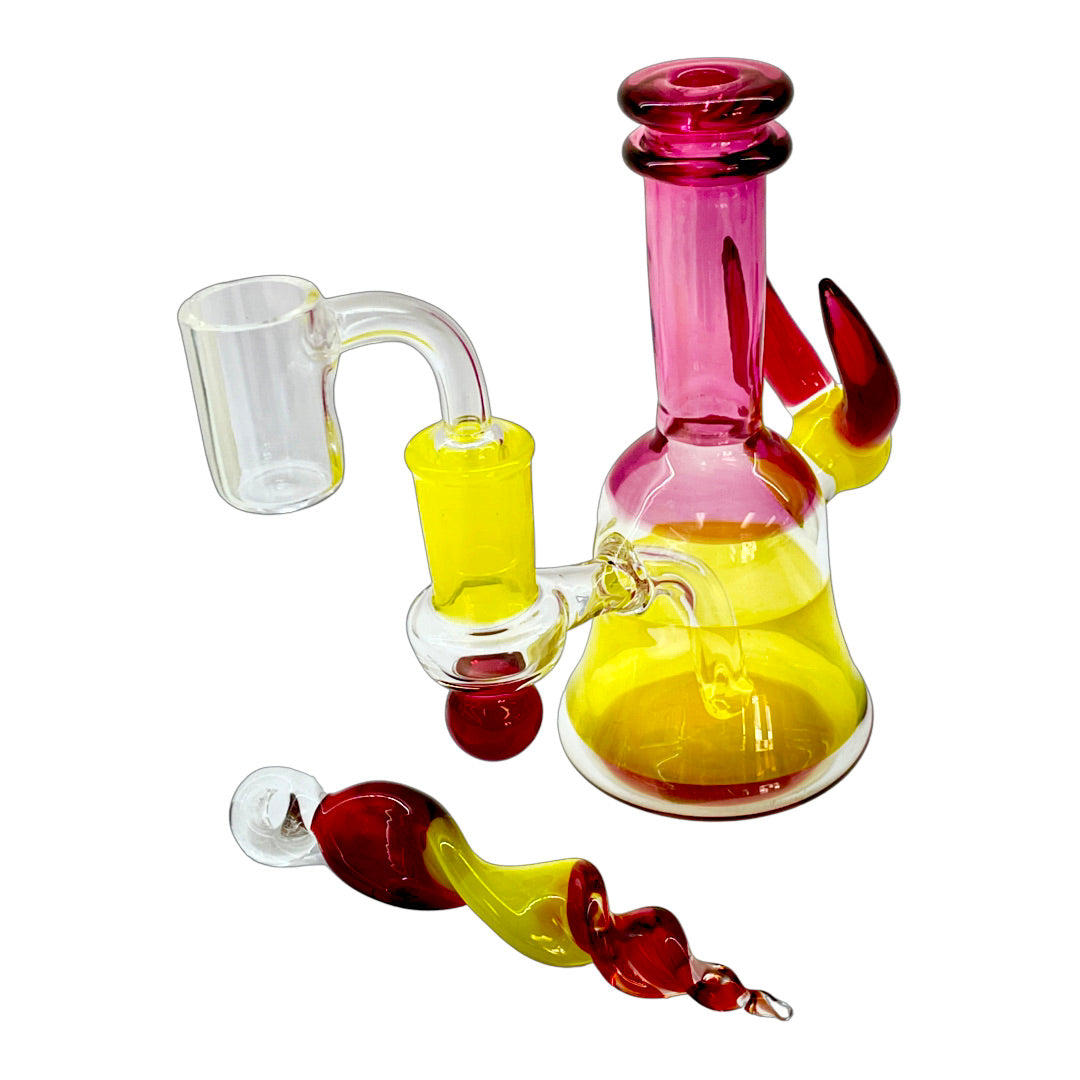 Horned Banger Hanger Rig – Smoke Glass Vape