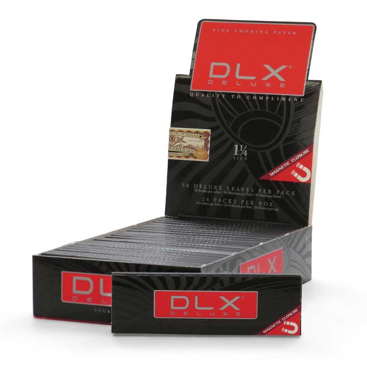 DLX Deluxe 1 1/4 Rolling Papers – Smoke Glass Vape